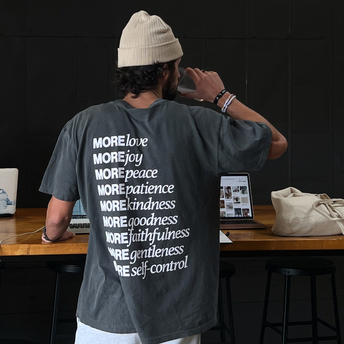 "MADE FOR MORE" PREMIUM COMFORT COLOR TEE | PEPPER - He Would Love First